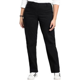 sheego Damen Bengalinhose in gerader Form schwarz Gr&ouml;&szlig;e 108