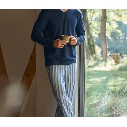 Tchibo - Pyjama - Herren - Gr. XL - dunkelblau/gestreift