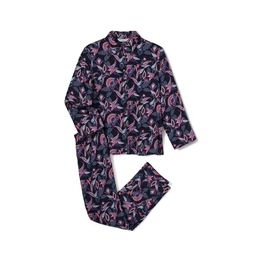 Tchibo - Web-Pyjama - Damen - Gr. 44 - dunkelblau
