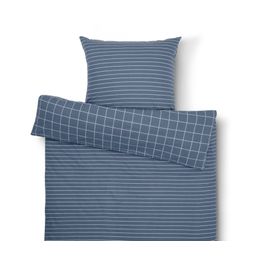 Tchibo - Biber-Bettw&auml;sche - blau