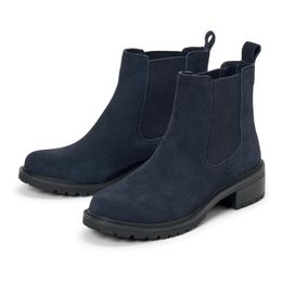 Tchibo - Veloursleder-Boots - Damen - Gr. 39 - dunkelblau