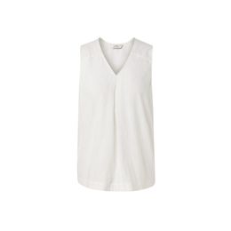 Tchibo - &Auml;rmellose Leinenbluse - Damen - Gr. 44 - wei&szlig;