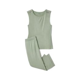 Tchibo - Pyjama - Damen - Gr. S - gr&uuml;n