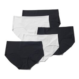 Tchibo - 5 Magic-Cut-Pantys - Damen - Gr. L - schwarz