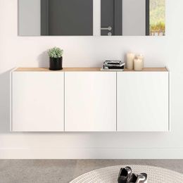 Pharao24.de Schrank H&auml;ngeschrank 138 cm breit f&uuml;r die Wandmontage