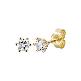 OROLINO Ohrringe Gold 585 mit 2x Brillant zus. 0,50 ct.