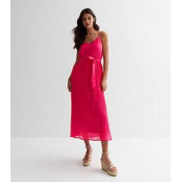 Cami Top Plissiertes Midikleid