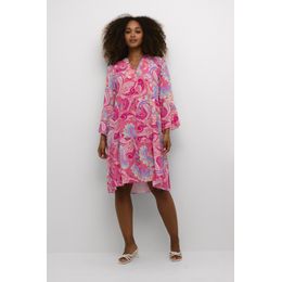 Cream Kleid A-shape pink