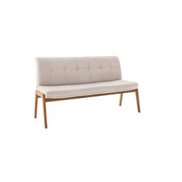 Mid.you Sitzbank, Hellgrau, Holz, Wildeiche, massiv, 3-Sitzer, 159x89x67 cm, Esszimmer, B&auml;nke, Sitzb&auml;nke