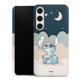 DeinDesign Galaxy S24+ Handy Premium Case Smartphone Handyh&uuml;lle Schutzh&uuml;lle gl&auml;nzend Moon Lilo & Stitch Disney Premium Case