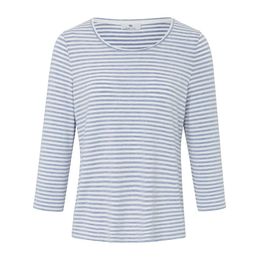 Peter Hahn - Rundhals-Shirt mit 3/4-Arm, blau, Gr. 40 / M