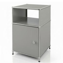 Floordirekt Regal Concept Epure Mk-040, Grau, Metall, 40x65x40 cm, stehend, Wohnzimmer, Regale, B&uuml;cherregale