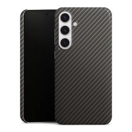 DeinDesign Galaxy S24+ Handy Premium Case Smartphone Handyh&uuml;lle Schutzh&uuml;lle gl&auml;nzend Carbon Metallic Look Muster Premium Case