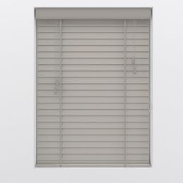 Jalousie Venetian, Grau, Holz, Bambus, Holz, 60x130 cm, L&auml;nge universell einstellbar, Wohntextilien, Rollos & Jalousien, Jalousien
