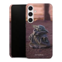 DeinDesign Galaxy S24+ Handy Premium Case Smartphone Handyh&uuml;lle Schutzh&uuml;lle gl&auml;nzend The Child Star Wars Baby Yoda Premium Case