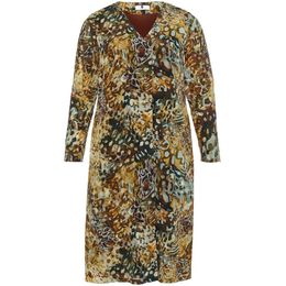 Emilia Lay - Kleid mit V-Ausschnitt, gr&uuml;n, Gr. 44 / L - Seide