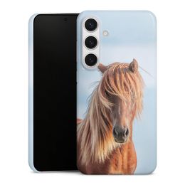 DeinDesign Galaxy S24+ Handy Premium Case Smartphone Handyh&uuml;lle Schutzh&uuml;lle gl&auml;nzend Animals Animal Look Horse Premium Case