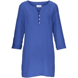 Peter Hahn - Tunika aus 100% Leinen, blau, Gr. 38 / S - Leinen
