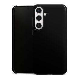 DeinDesign Galaxy S24+ Handy Premium Case Smartphone Handyh&uuml;lle Schutzh&uuml;lle gl&auml;nzend Colour Black Unicoloured Premium Case