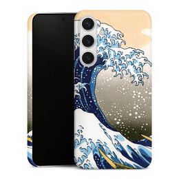 DeinDesign Galaxy S24+ Handy Premium Case Smartphone Handyh&uuml;lle Schutzh&uuml;lle gl&auml;nzend Katsushika Hokusai Die Gro&szlig;e Welle Vor Kanagawa Kunst Premium Case