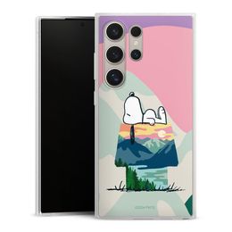 DeinDesign Galaxy S24 Ultra Handy Slim Case Silikon Handyh&uuml;lle transparent H&uuml;lle extra d&uuml;nn Official Licensed Product Peanuts Snoopy Silikon Slim Case