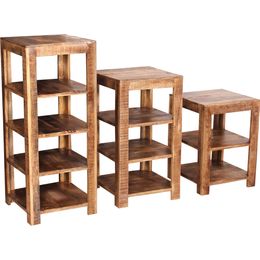 M&ouml;bilia Regal M&Ouml;BILIA "Titlis", beige (natur), B:44cm H:105cm T:44cm, Massivholz, Regale, Regal