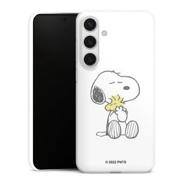 DeinDesign Galaxy S24+ Handy Premium Case Smartphone Handyh&uuml;lle Schutzh&uuml;lle gl&auml;nzend Snoopy Love Peanuts Premium Case