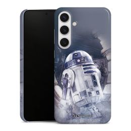 DeinDesign Galaxy S24+ Handy Premium Case Smartphone Handyh&uuml;lle Schutzh&uuml;lle gl&auml;nzend Robot Merchandise Star Wars Premium Case