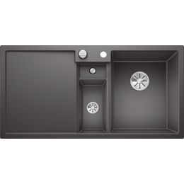Granitsp&uuml;le Blanco "COLLECTIS 6 S", grau (felsgrau), B:100cm, Verbundwerkstoff, K&uuml;chensp&uuml;len, aus SILGRANIT, inkl. Depot-Schale mit Deckel