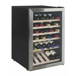 Hanseatic Weink&uuml;hlschrank "HWC45FCBH", Energieeffizienz: F (A-G), silber (schwarz), B:54cm H:85cm T:54cm, Weink&uuml;hlschr&auml;nke, inkl. 3 Jahre Herstellergarantie