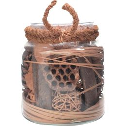 Dekofigur Kayoom "Flora", braun, Glas, Dekofiguren, braun
