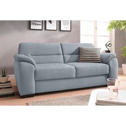 Sit & More 3-Sitzer SIT & MORE "Montego", grau (hellgrau), B:196cm H:88cm T:90cm, Struktur (100% Polyester);Luxus-Microfaser ALTARA NUBUCK (100% Polyester);Luxus-Microfaser (90% Polyester, 10% Polyamid), Sofas, mit Federkern