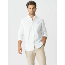 Langarmhemd TEESHOPPEN "TEESHOPPEN Shirt The Original", Herren, Gr. XL, Normalgr&ouml;&szlig;en, wei&szlig;, Obermaterial: 65% Baumwolle, 35% Polyester, Hemden