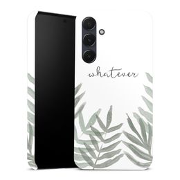 DeinDesign Galaxy A55 5G Handy Premium Case Smartphone Handyh&uuml;lle Schutzh&uuml;lle gl&auml;nzend Water Colour Jungle Palm Tree Premium Case