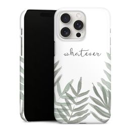 DeinDesign iPhone 15 Pro Max Handy Premium Case Smartphone Handyh&uuml;lle Schutzh&uuml;lle gl&auml;nzend Water Colour Jungle Palm Tree Premium Case