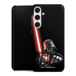 DeinDesign Galaxy S24+ Handy Premium Case Smartphone Handyh&uuml;lle Schutzh&uuml;lle gl&auml;nzend Merchandise Darth Vader Star Wars Premium Case