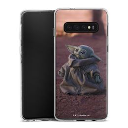 DeinDesign Galaxy S10 Plus Handy Silikon H&uuml;lle Case transparent Handyh&uuml;lle The Child Star Wars Baby Yoda Silikon Case