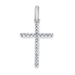 Kettenanh&auml;nger ONE ELEMENT "0,07 ct Diamant Brillant Anh&auml;nger aus 585 Wei&szlig;gold", silber, Schmuckanh&auml;nger, Damen, 0,07 mit Diamant, Diamanten Gold Wei&szlig;gold 585, Diamanten, Gold, Wei&szlig;gold 585, Kettenanh&auml;nger, Dezenter Glanz &ndash; Diamantakzente f&uuml;r besondere Momente
