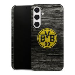 DeinDesign Galaxy S24+ Handy Premium Case Smartphone Handyh&uuml;lle Schutzh&uuml;lle gl&auml;nzend Wooden Look Bvb Borussia Dortmund Premium Case