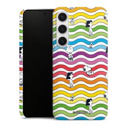 DeinDesign Galaxy S24+ Handy Premium Case Smartphone Handyh&uuml;lle Schutzh&uuml;lle gl&auml;nzend Snoopy Muster Peanuts Premium Case