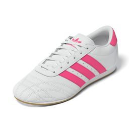 Sneaker adidas originals "ADIDAS TAEKWONDO SCHN&Uuml;R", M&auml;dchen, Gr. 35,5, cloud wei&szlig;, lucid pink, gum 3, Leder, Synthetik, Schuhe Sneaker, f&uuml;r Kinder & Jugendliche