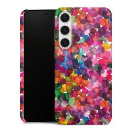 DeinDesign Galaxy S24+ Handy Premium Case Smartphone Handyh&uuml;lle Schutzh&uuml;lle gl&auml;nzend Water Colour Colourful Points Premium Case