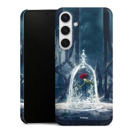 DeinDesign Galaxy S24+ Handy Premium Case Smartphone Handyh&uuml;lle Schutzh&uuml;lle gl&auml;nzend Rose The Beauty And The Beast Disney Princess Premium Case