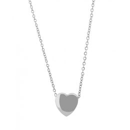 Adelia&acute;s Kette mit Anh&auml;nger ADELIA&acute;S "Damen Edelstahl Halskette mit Anh&auml;nger Herz", silber (silber, herz), Halsketten, Damen, unbekannt, Edelstahl