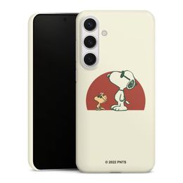 DeinDesign Galaxy S24+ Handy Premium Case Smartphone Handyh&uuml;lle Schutzh&uuml;lle gl&auml;nzend Snoopy Official Licensed Product Kindheit Premium Case