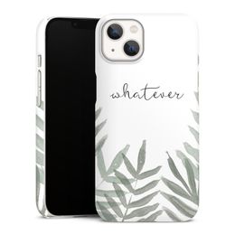 DeinDesign iPhone 13 Handy Premium Case Smartphone Handyh&uuml;lle Schutzh&uuml;lle matt Water Colour Jungle Palm Tree Premium Case