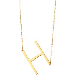 Adelia&acute;s Kette ohne Anh&auml;nger ADELIA&acute;S "Damen Halskette mit Anh&auml;nger &ndash; Buchstabe aus Edelstahl", gold, Halsketten, Damen, 48cm, Edelstahl, Zum Verschenken &ndash; passend f&uuml;r viele Anl&auml;sse