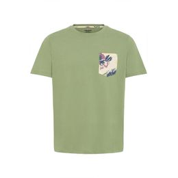 Rundhalsshirt Blend "Rundhalsshirt BHJemo", Herren, Gr. XXL, gr&uuml;n (oil gr&uuml;n), Obermaterial: 100% Baumwolle CO., Shirts Rundhalsshirt