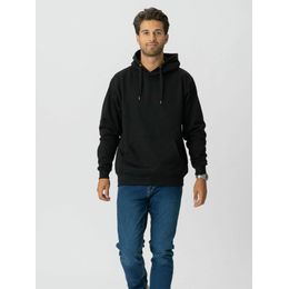 Rundhalspullover TEESHOPPEN "TEESHOPPEN Pullover Hoodie", Herren, Gr. L, schwarz, Obermaterial: 65% Baumwolle, 35% Polyester, Pullover Rundhalspullover