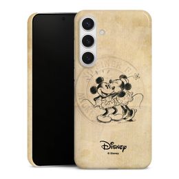DeinDesign Galaxy S24+ Handy Premium Case Smartphone Handyh&uuml;lle Schutzh&uuml;lle gl&auml;nzend Minnie Mouse Vintage Mickey Mouse Premium Case